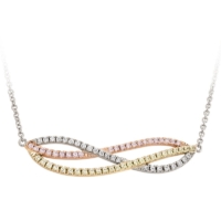 Affinity Multi-Colored Diamond and Gold Necklace